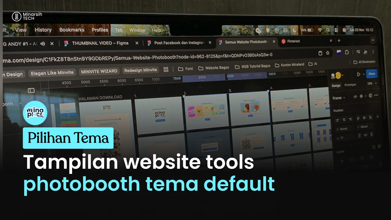 Website Tools Photobooth Tema Default: look yang aman, rapi, dan ...